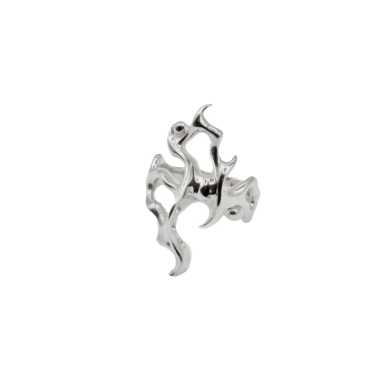 Sterling Silver Flame Ring THE HUNT NYC